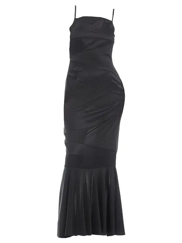 MAISON BOGOMIL Long Dress With Triangular Elements - Black