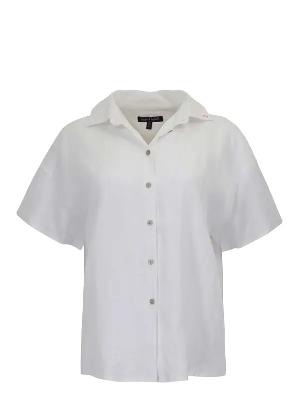 LORDS OF HARLECH Lara Linen Shirt - White