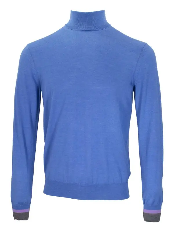 LORDS OF HARLECH Ronald Nebulas Turtleneck - Blue