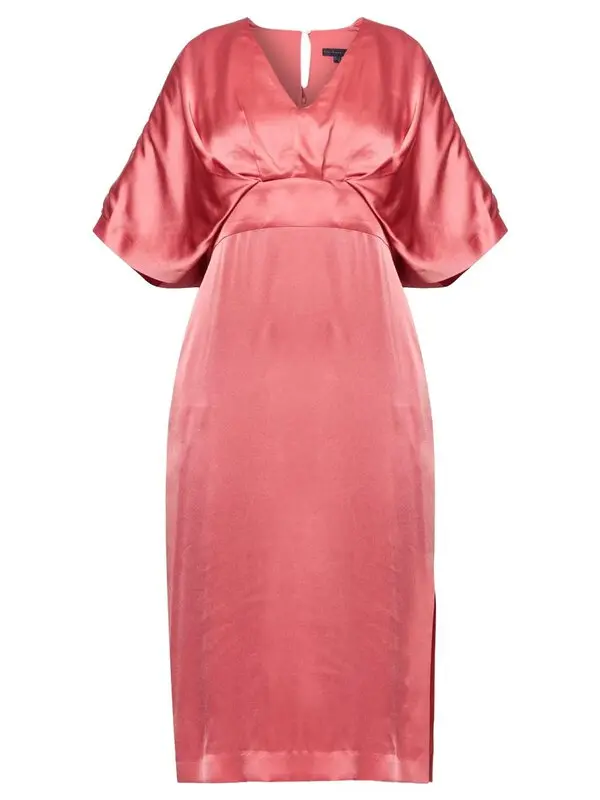 HELEN MCALINDEN Eabha Silk-touch Satin Dress - Orange