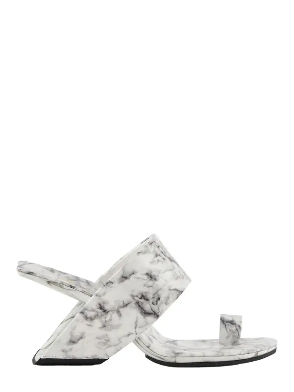 United Nude Loop Toe Hi Marble Sandals - White