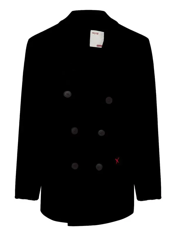 PCFG Double Breasted Coat - Black