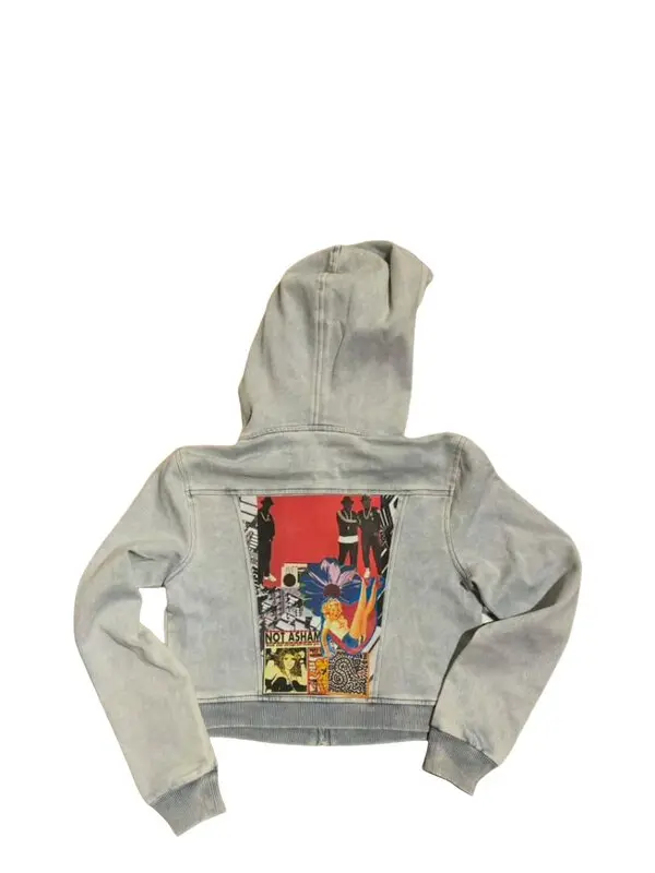 CIRCULAR PATH X Love Tara Calista Jean Hoodie - Blue
