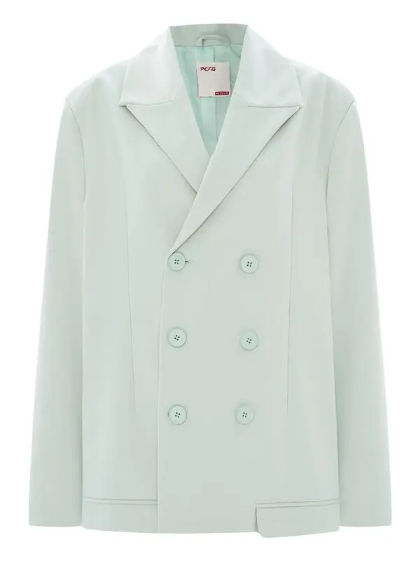 PCFG Oversized Double-breasted Blazer - Green