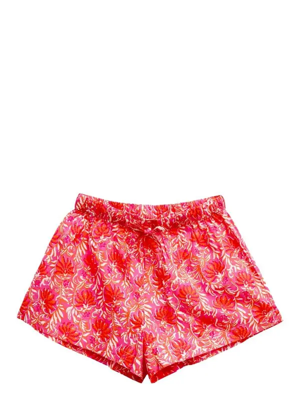 LIME TREE DESIGN Printed Sleep Shorts - Pink/orange