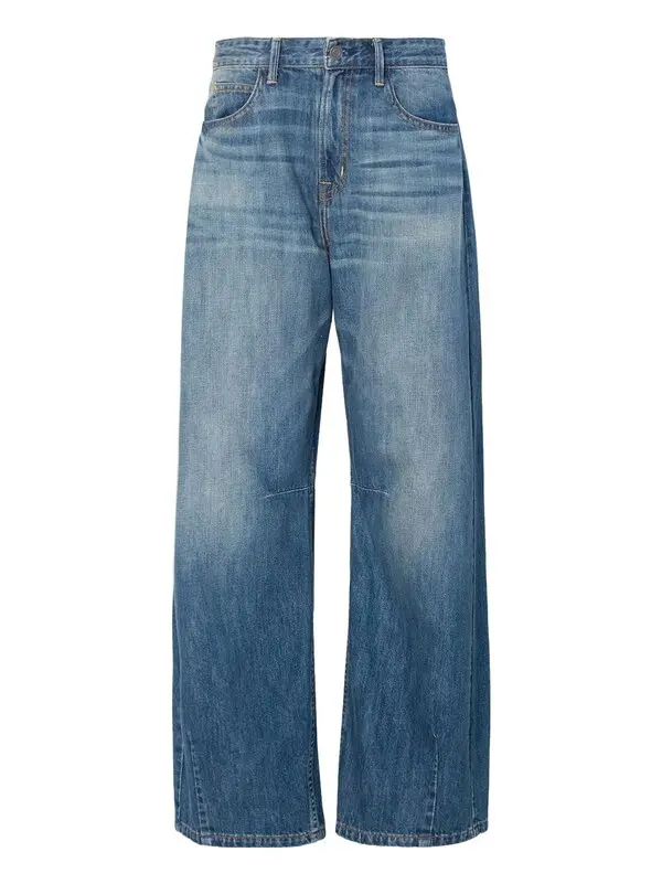 NOEND Kallie Relaxed Curve Wide Leg Jeans - Blue