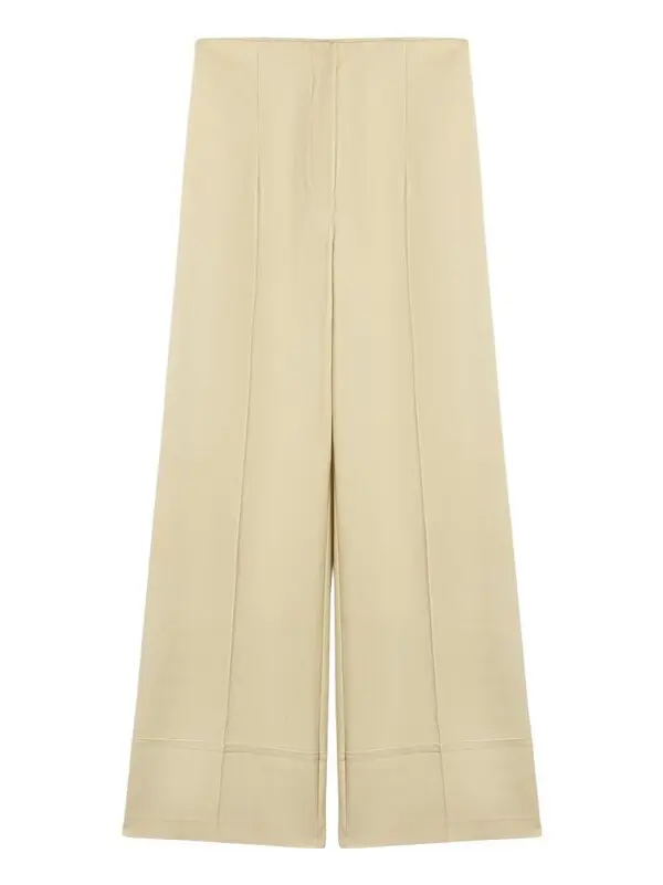 NOCTURNE High-waist Wide-leg Trousers - Yellow