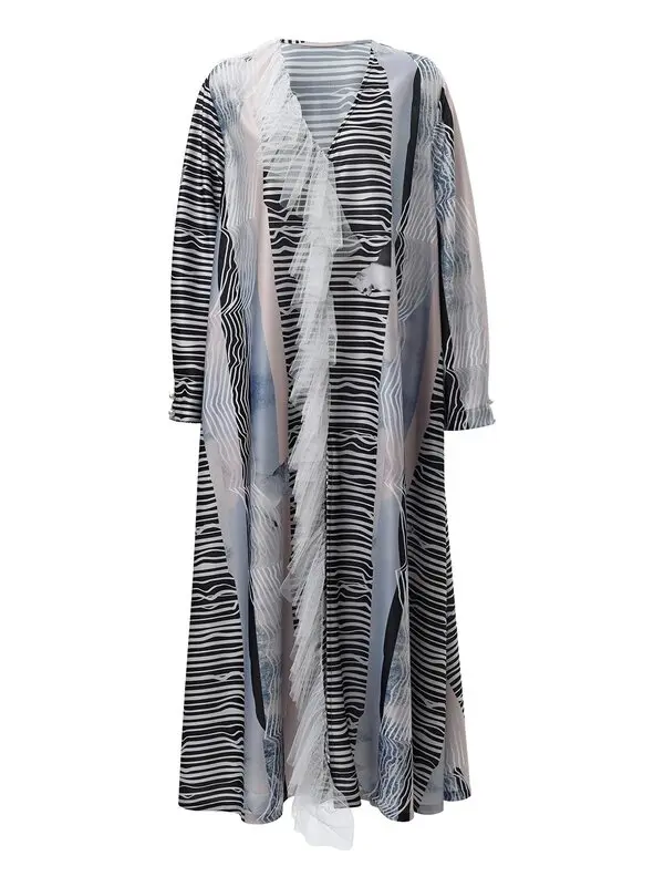 BY MOUMI Icefall Kaftan Myogi - Black