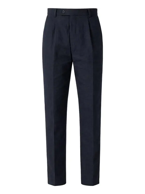 KOY CLOTHING Linen Suit Trousers - Blue