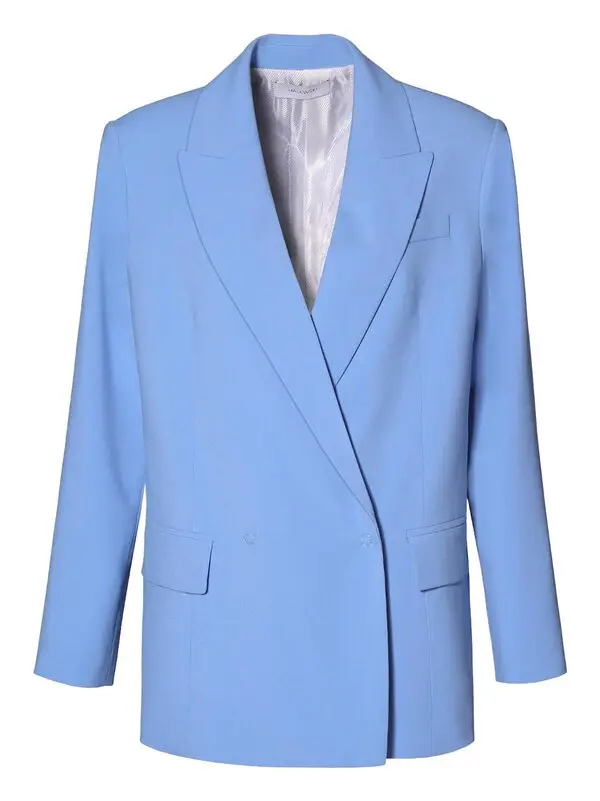 AGGI BY HALEWSKI Petra Oversized Double-breasted Blazer - Blue