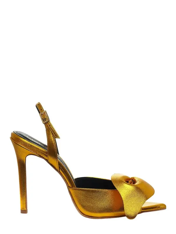 GINISSIMA Muse Stiletto Sandals - Gold