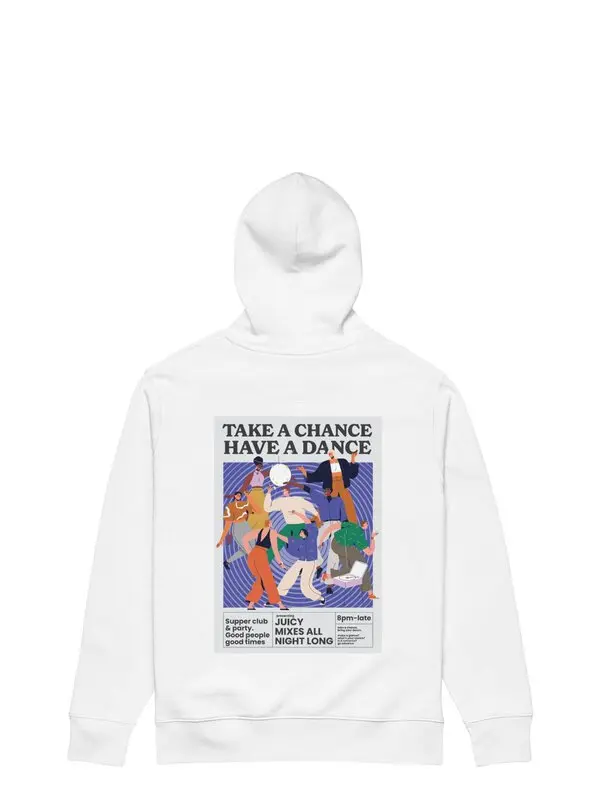 ANCHOR & CREW Organic Cotton Embroidered Heavyweight Hoodie - White