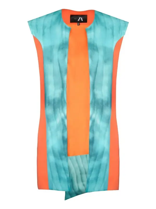 MADEBYZA Colour Block Sleeveless Vest - Orange