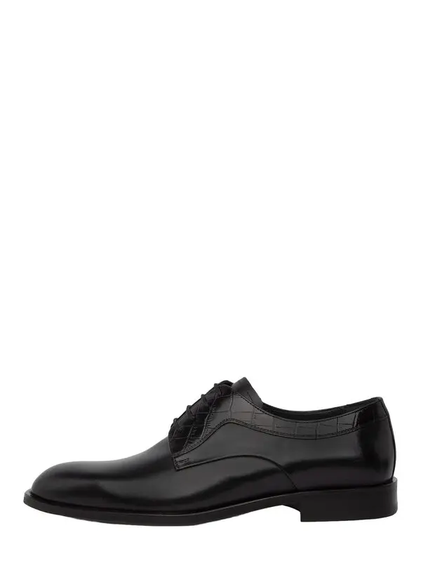 ILVI Vitis Antique Leather Derby Shoes - Black