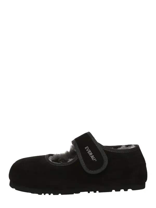EVERAU AUSTRALIA Adjustable Strap Slippers - Black