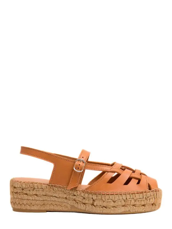 NAGUISA Thalis Leather Sandals - Brown