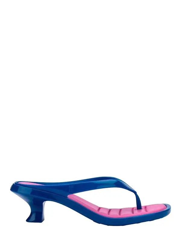 Melissa Thong Kitten Heel - Pink/blue