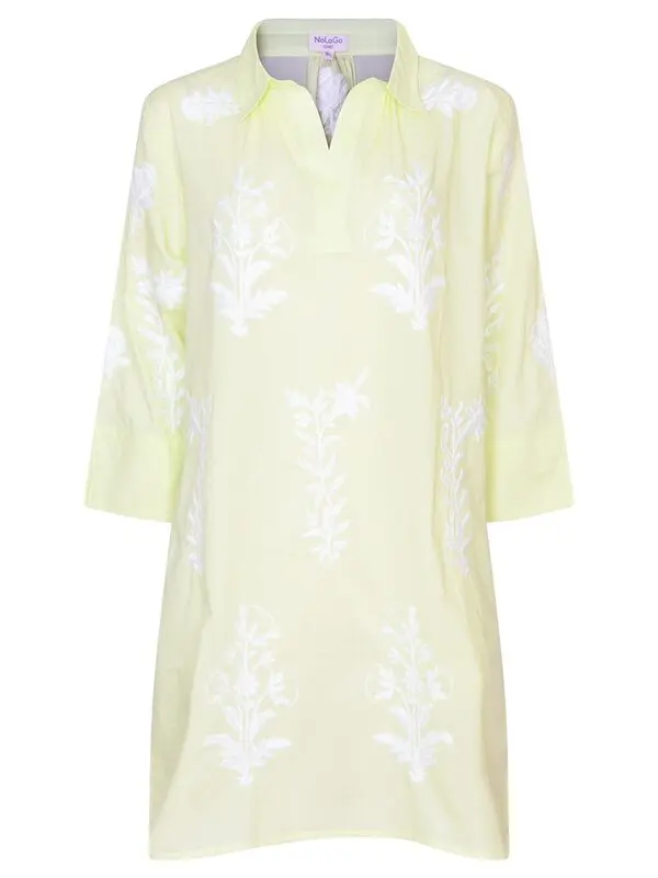 NOLOGO-CHIC Short Tourist Dress With Embroidery - Green