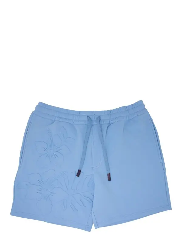 LORDS OF HARLECH Silus Embossed Interlock Shorts - Blue