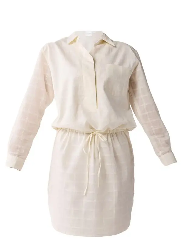 REISTOR Shirtdress With Drawstring - White