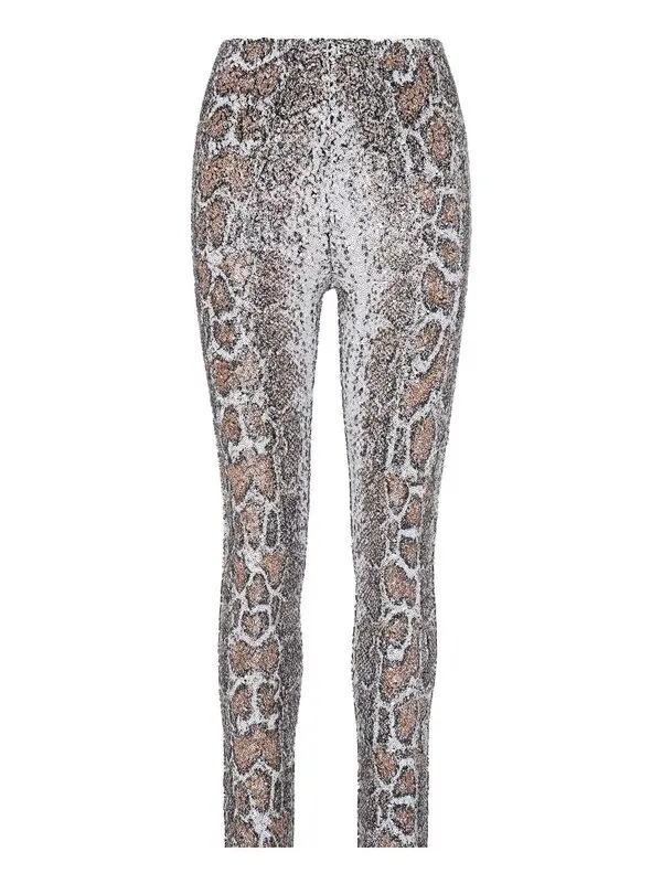 Commando Sequin Animal Print Legging, Slg58 - Grey