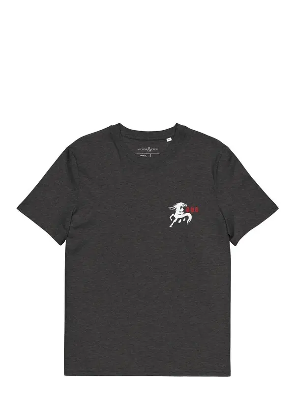 ANCHOR & CREW Heather Ten Chinese Year Of The Horse Editions T-shirt - Black