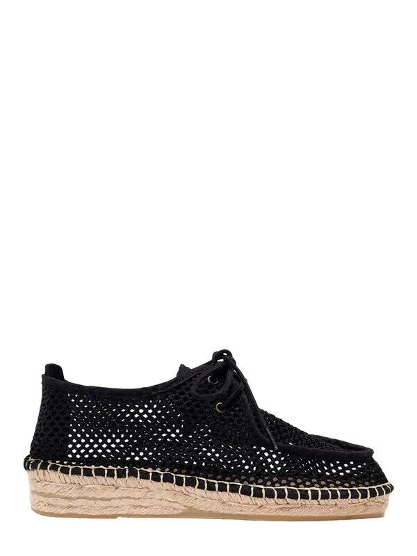 NAGUISA Txalupa Woven Espadrille - Black