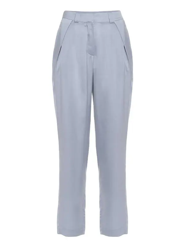 HELENE GALWAS Brigitte Cupro Trousers - Grey