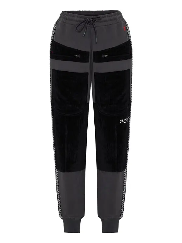 PCFG Black / Grey Sweat Pant With Pocket Details - Black/grey