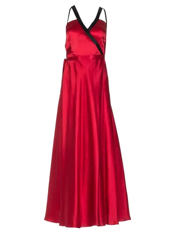 ROSES ARE RED Dory Silk Dress - Red