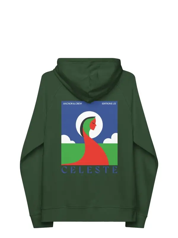 ANCHOR & CREW Editions 03 Celeste Organic Cotton Hoodie - Green