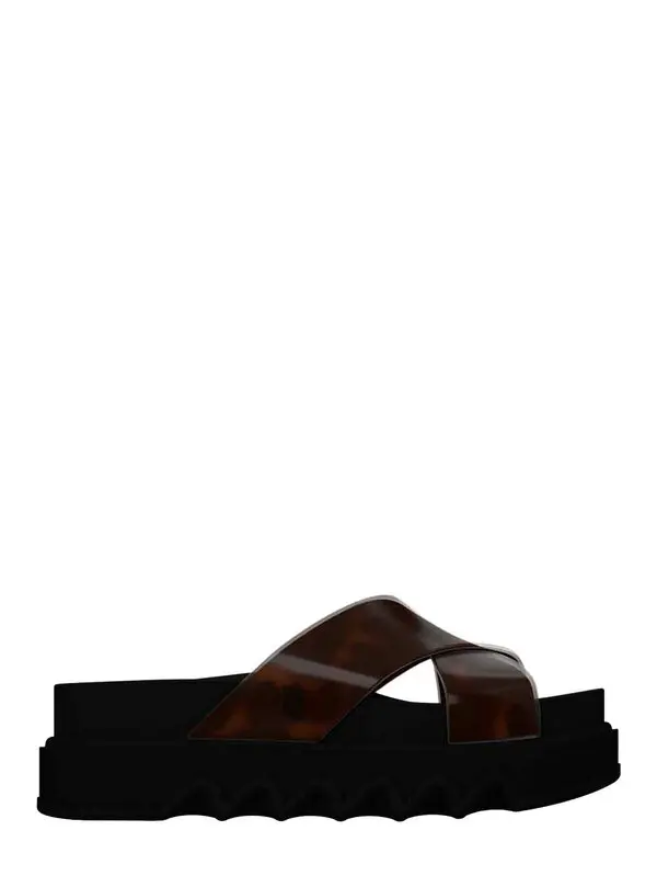 Melissa Cozy Cross Platform Sandals - Black