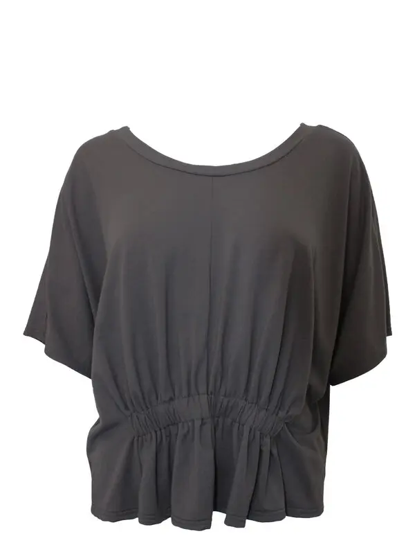 JOELEEN TORVICK Gathered Reversible Tee - Grey