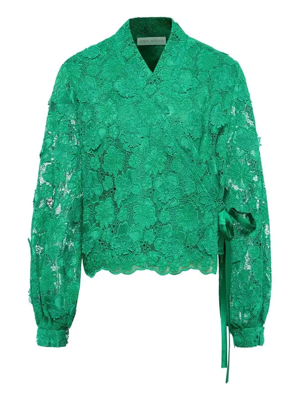 EMMA WALLACE Zhi Lace Jacket - Green