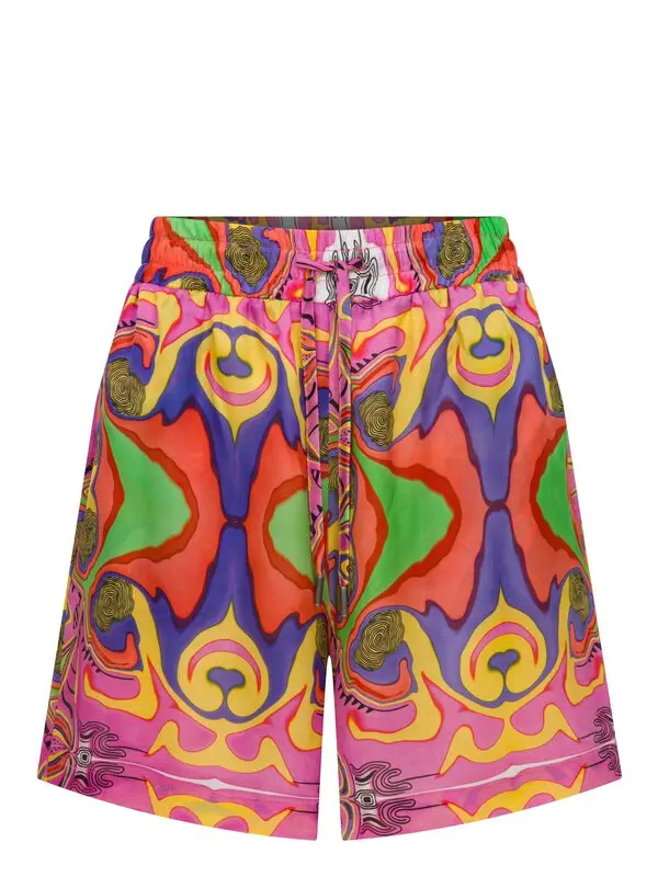 JE TE VEUX Printed Relaxed Fit Short - Pink
