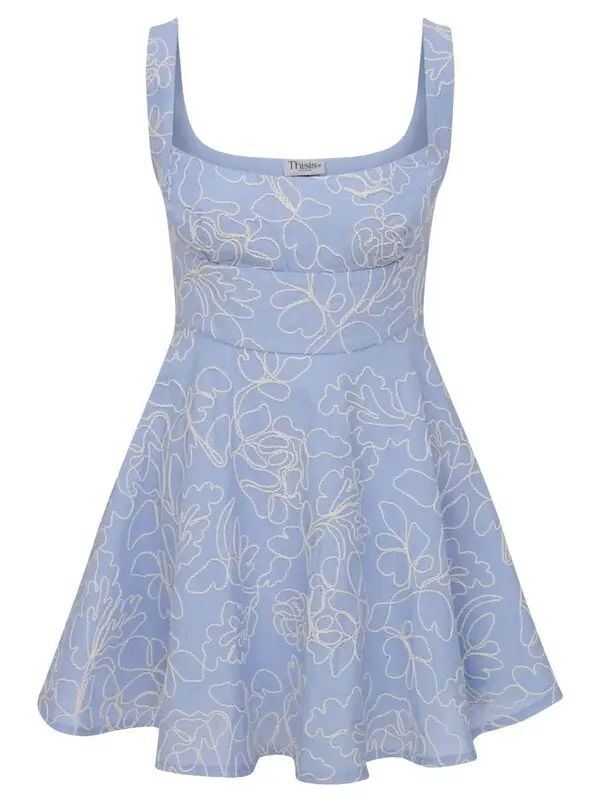 THISISU COLLECTION Serenette Mini Dress - Blue