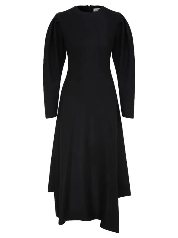 NAZLI CEREN Bitte Midi Dress - Black