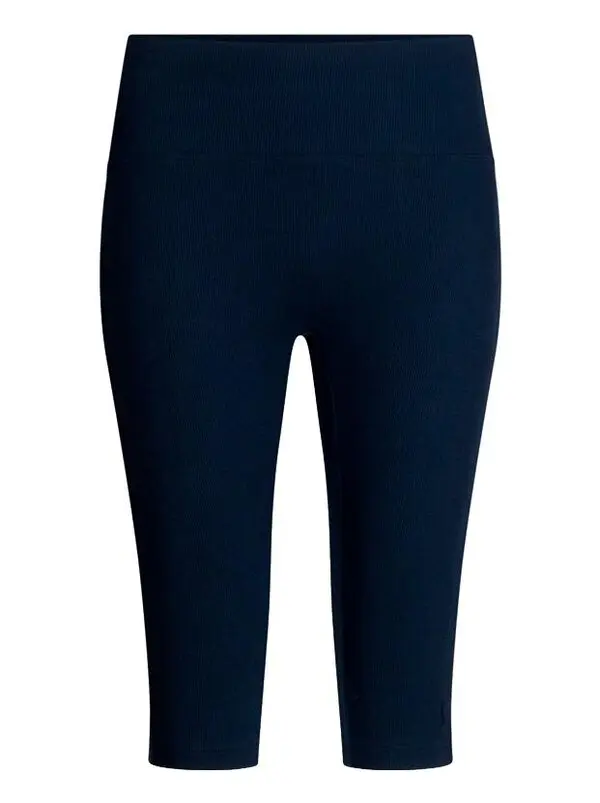 THE KOOZY High-waist Mid-thigh Length Shorts - Blue