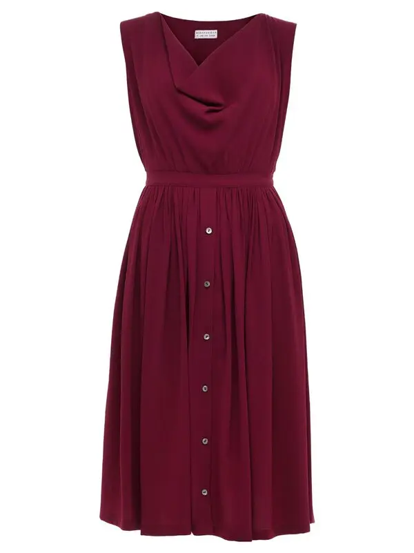 MISHA VAIDYA Kala Midi Dress - Red