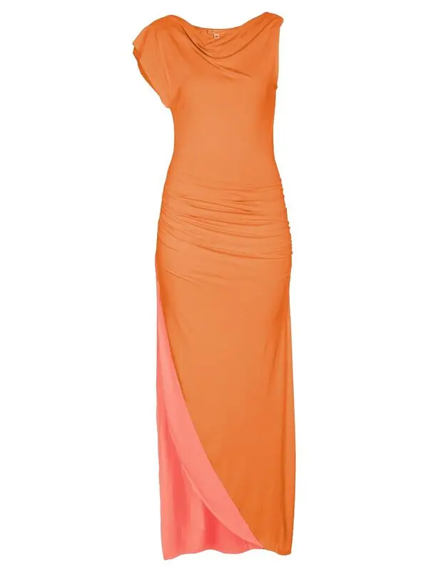 CARLTON JONES Estelle Long Knit Dress - Orange