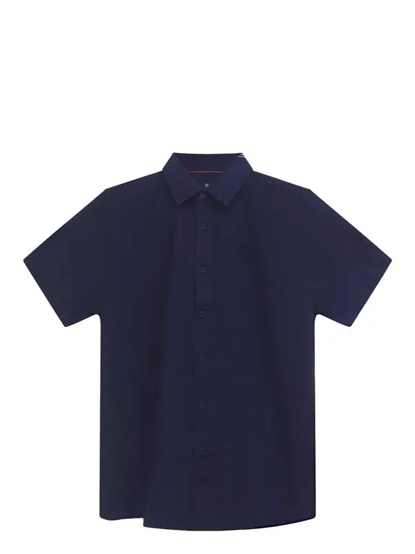 VUSTRA Indigo Linen Shirt - Blue