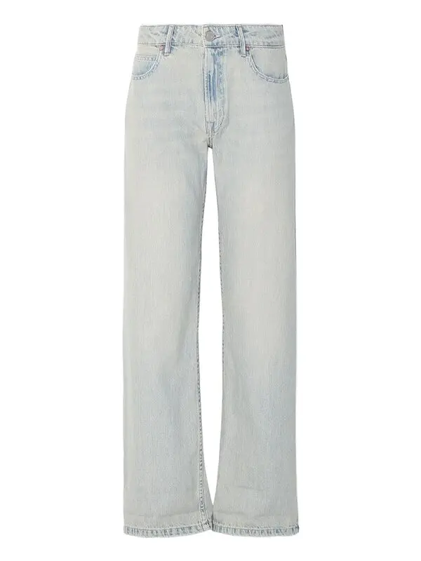 NOEND Nina Fold-up Straight Jeans - Blue