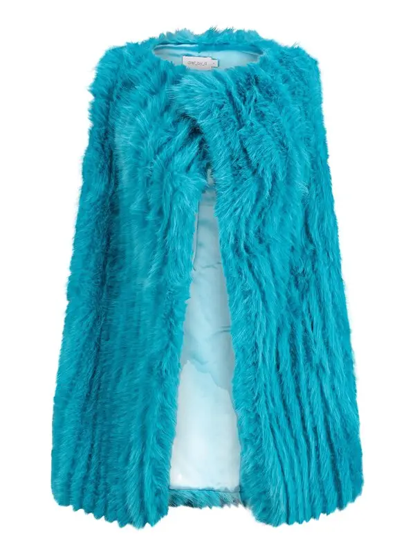 DREF Nimbus Faux Fur Vest - Blue