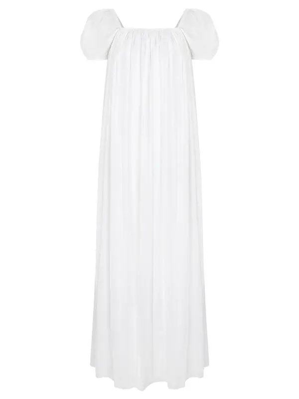 NAZLI CEREN Mazel Fluid Dress - White