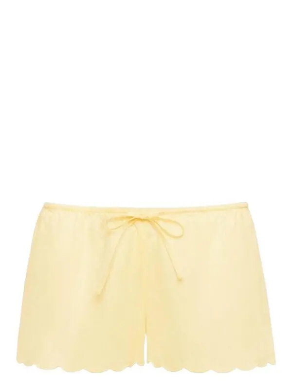 MONTCE Sunshine Scalloped Drawstring Short - Yellow