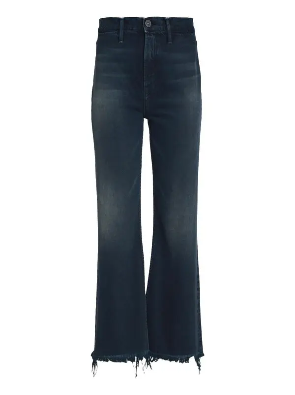 NOEND Vanessa Cropped Wide-leg Jeans - Black/blue