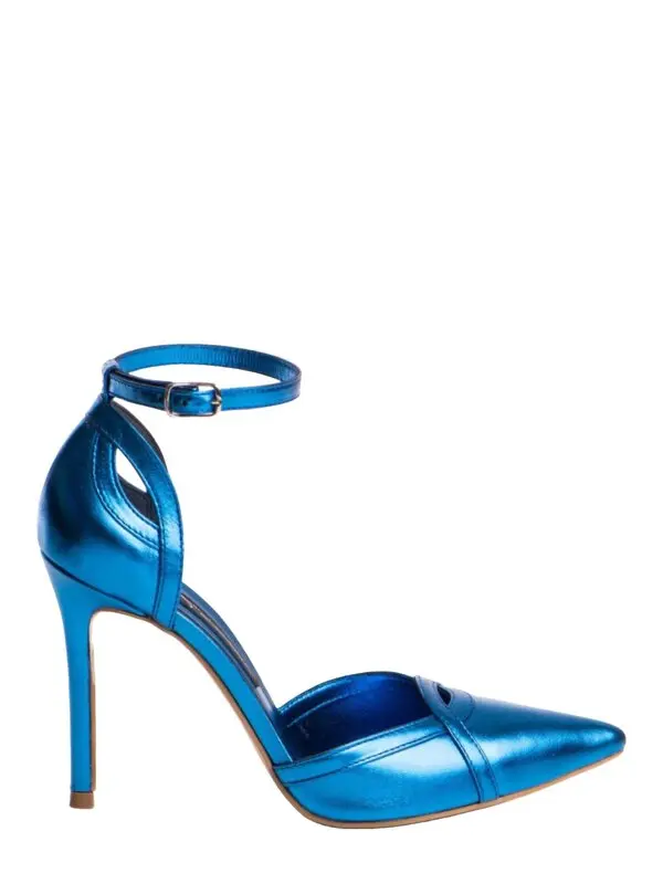 THE 5TH ELEMENT Ashanti Metallic Leather Pumps - Blue