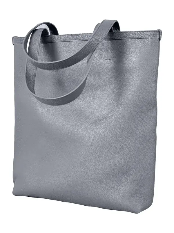 GODI. The Ivy Handmade Leather Tote Bag - Grey