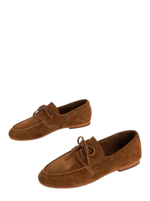 Intentionally Blank Pixie Boat Shoe Flat - Brown