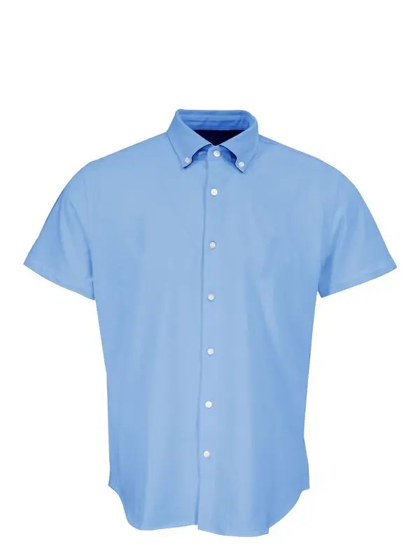 LORDS OF HARLECH Todd Knit Shirt - Blue